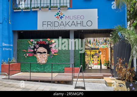 The Frida Kahlo Museum in Playa Del Carmen Yucatan Mexico Stock Photo ...