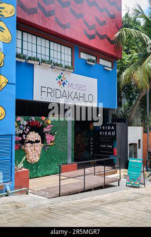The Frida Kahlo Museum in Playa Del Carmen Yucatan Mexico Stock Photo ...