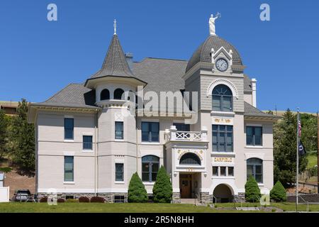 Pomeroy, WA, USA - May 22, 2023; Cityscape view along Main Street ...