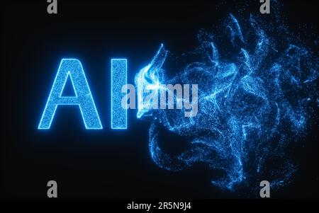 AIGC concept, logo of AIGC, 3d rendering. Digital drawing Stock Photo ...