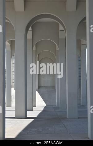 Dramatic tall concrete arches Stock Photo - Alamy