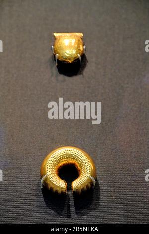 British Museum touring display of Bronze age 4,000 year old gold relic ...