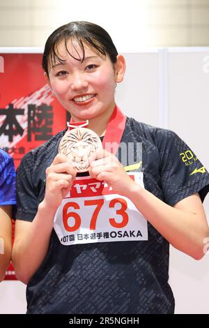 Osaka, Japan. 2nd June, 2023. Momone Ueda Athletics : The 107th Japan ...