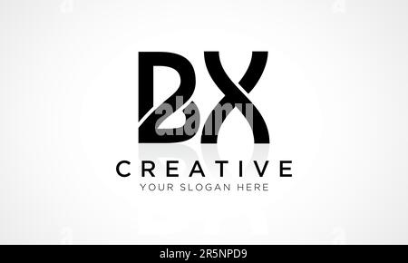 letter bx simple linked logo vector Stock Vector Image & Art - Alamy