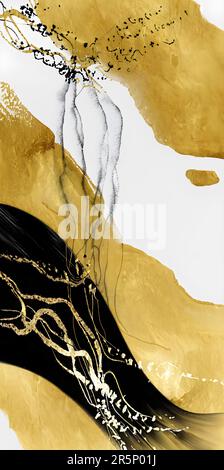 Fluid art. Marble ink colorful. Blue marble pattern texture abstract ...