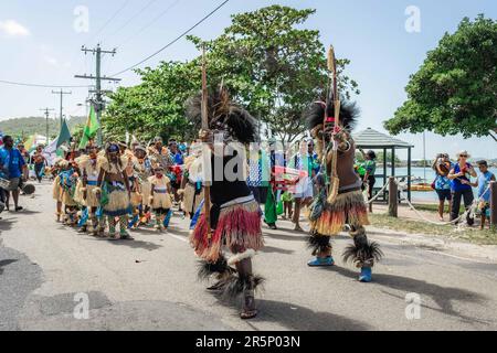 Thursday Island, Australia. 02nd June, 2023. Iama Island Dance Team ...