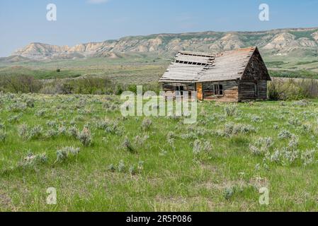 An abandoned home in the Frenchman River Valley between Eastend and ...