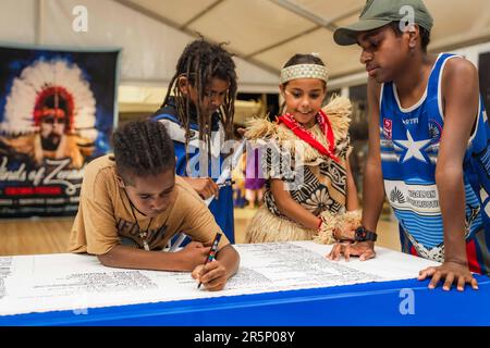 Thursday Island, Australia. 02nd June, 2023. Iama Island Dance Team ...