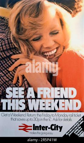 A 1970's British Rail promotional poster for Inter City HST train ...