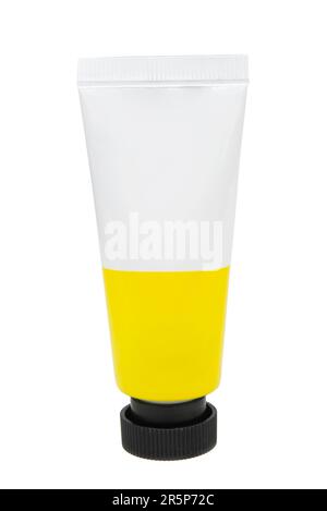 Acrylic color paint tube isolated on white background Stock Photo - Alamy