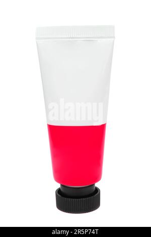 Acrylic color paint tube isolated on white background Stock Photo - Alamy