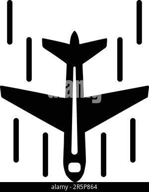 Airplane Crash icon. Simple vector illustration for web, print files ...