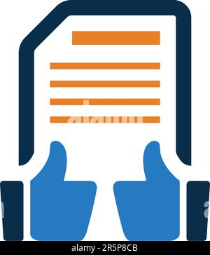 Document approval Icon. Simple vector illustration for web, print files ...