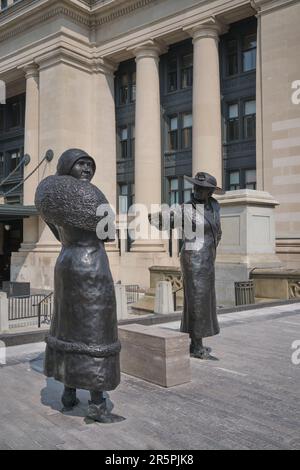 Famous Five memorial outside The Senate, Ottawa, Ontario, Canada Stock ...