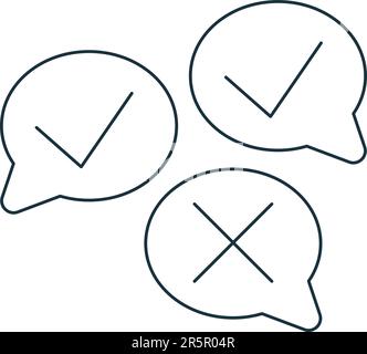 Opinion icon. Monochrome simple sign from speech collection. Opinion ...