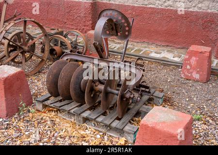 Horse Drawn Disc Harrow Stock Photo - Alamy
