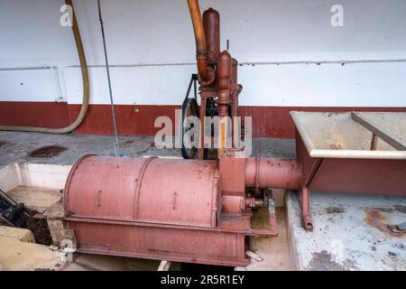 grape processing auger machine Stock Photo - Alamy