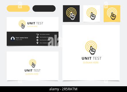 Unit test logo design with editable slogan. Branding book and business ...