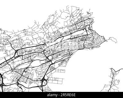 Map of Santander City in Spain Stock Photo - Alamy
