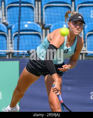 Emily Appleton (GBR) playing in the first qualifying round of the ...