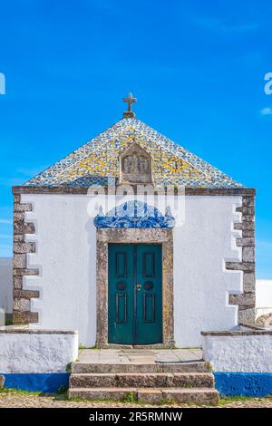 Portugal, Central region, Nazaré, Sitio district, statue in tribute to ...