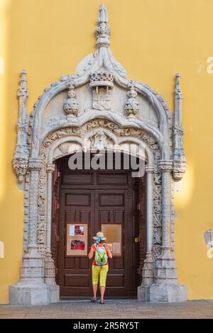 Portugal, Alentejo region, Moura, 16th century Sao Joao Baptista church ...