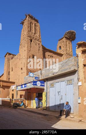 Morocco, Roses Valley, village of Bou Tharar, Tamaloute lodge Stock ...