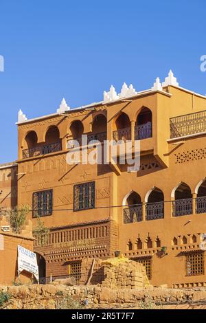 Morocco, Roses Valley, village of Bou Tharar, Tamaloute lodge Stock ...