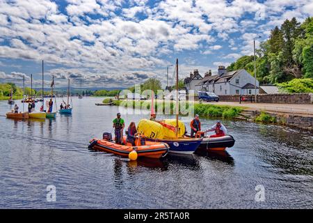 boats on Caledonian Canal Inverness Scotland Stock Photo - Alamy