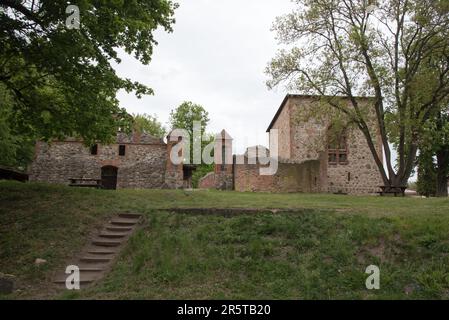Build around 1250 the water castle Gerswalde in Uckermark county in ...