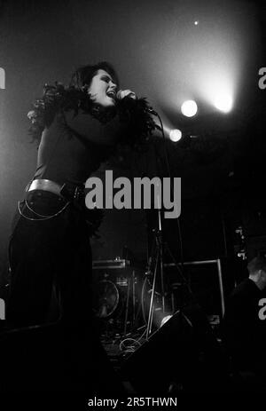 Toni Halliday from the band Curve, playing live at Bristol University ...