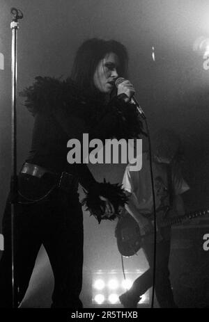 Toni Halliday from the band Curve, playing live at Bristol University ...