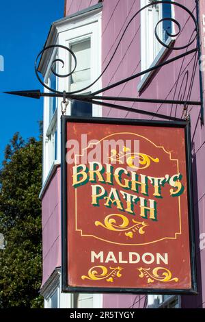 Bright's path sign Maldon Stock Photo - Alamy