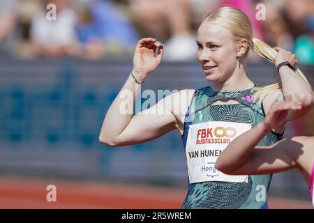 HENGELO, NETHERLANDS - JUNE 4: Marije van Hunenstijn of The Netherlands ...