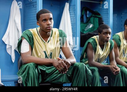 SHOOTING STARS, from left: Caleb McLaughlin, Marquis Mookie Cook, as LeBron James, Sterling ...