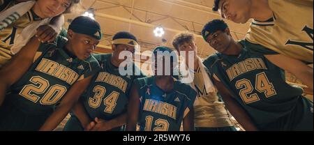 SHOOTING STARS, from left: Khalil Everage, Marquis Mookie Cook, as LeBron James, Diane Howard ...