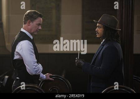 SLASHER, (aka SLASHER: RIPPER), from left: Clare McConnell, Gabriel ...