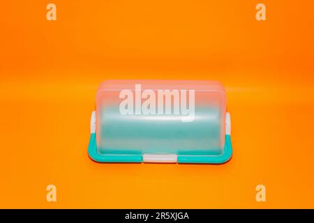The Rectangular Cake Container with Teal Lid is the perfect storage ...