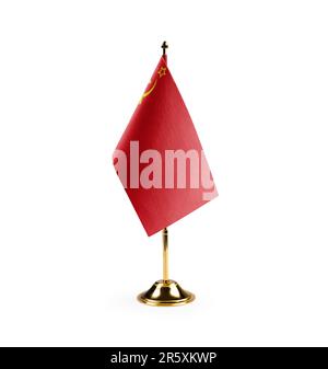 Small national flags of the USSR on a white background Stock Photo - Alamy