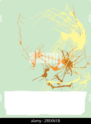 Abstract expressionist style background with spatter paint. Space for ...