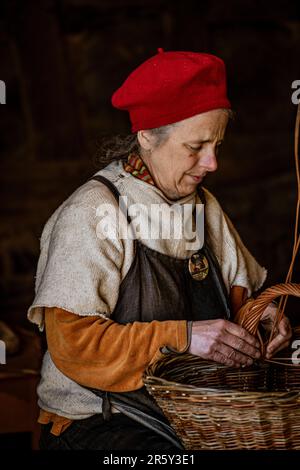 Basket weaving (also basketry or basket making) is the process of ...