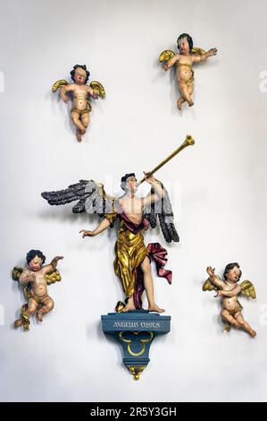 Putto in the Church of St. Michael in Berg am Laim Stock Photo - Alamy