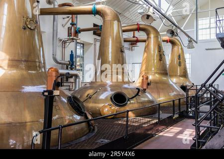 Copper Kettle, Highland Park Whsiky Distillery, Kirkwall, Orkneys, GB ...