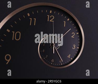 Infinity and other time related concepts. Clock hands and twisted hour ...