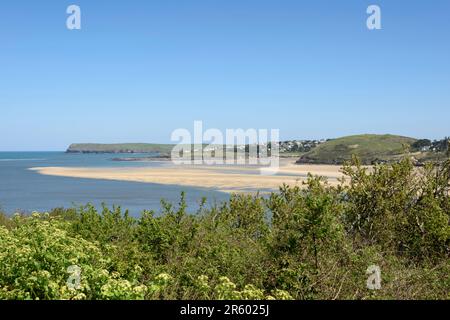 View of Trebetherick from the South West Coast Path, near Padstow ...