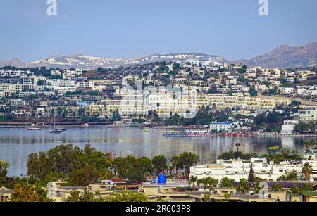 Bodrum resort town The turquoise coast in south west Turkey, a popular ...