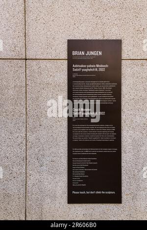 Sculpture Couch Monster by Brian Jungen in Toronto, Canada Stock Photo ...