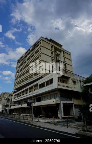 5 April 2023 Famagusta Cyprus. Closed Maras abondoned city in Famagusta ...