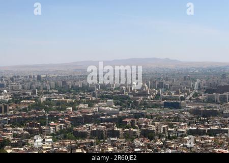 A view of Damascus is seen from the Mount Qassioun, which was opened to ...