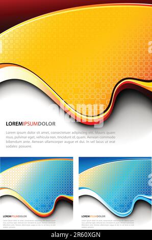 Futuristic Design Template Series - easy to edit vector EPS file Stock ...